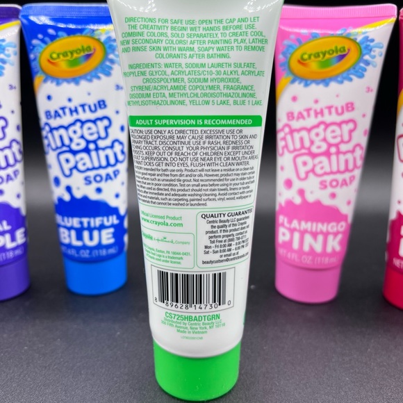 Crayola Bathtub Finger Paint Soap 5 Pack at Carole Spears blog